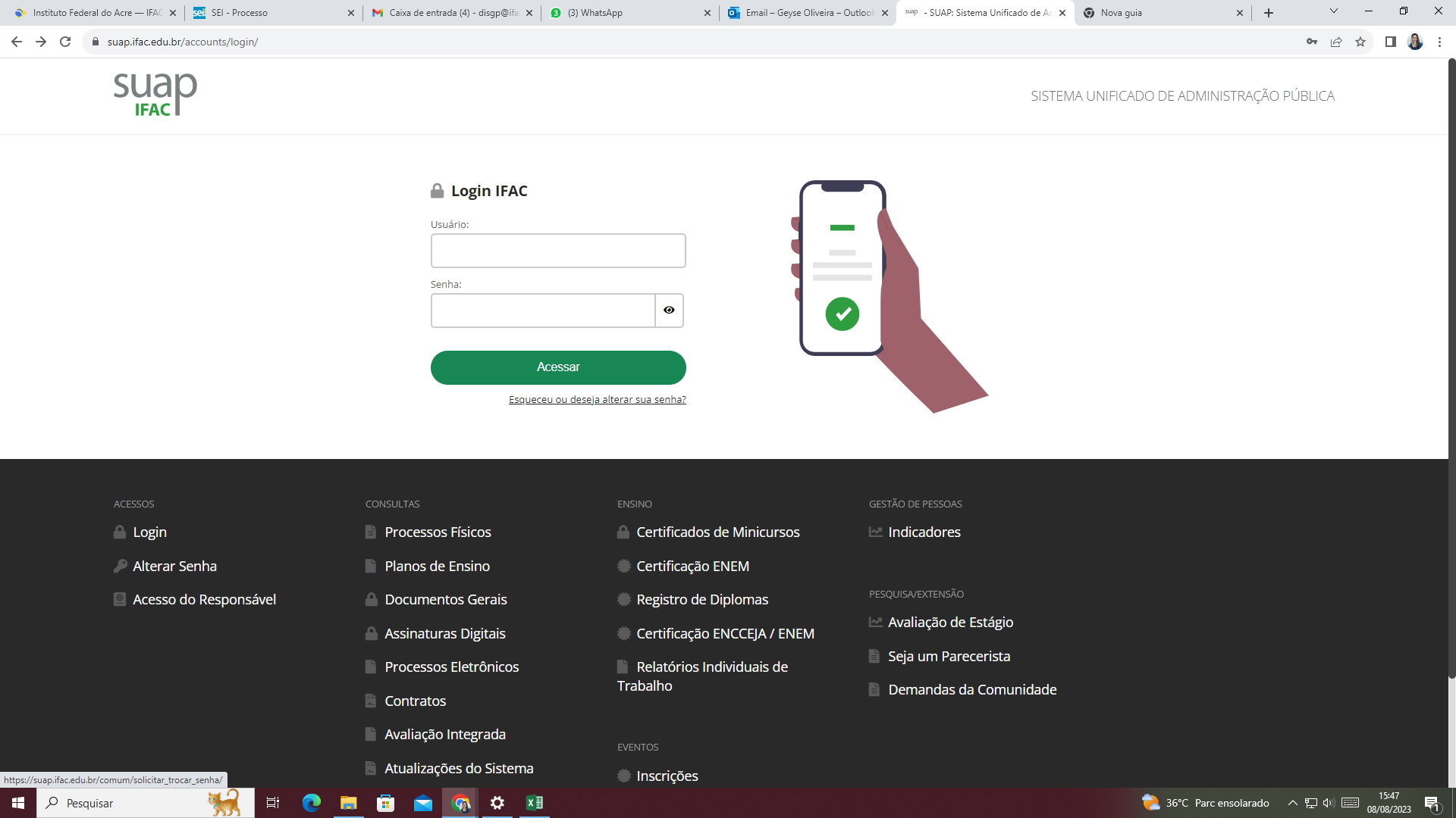 SUAP – Sistemas – IFAC